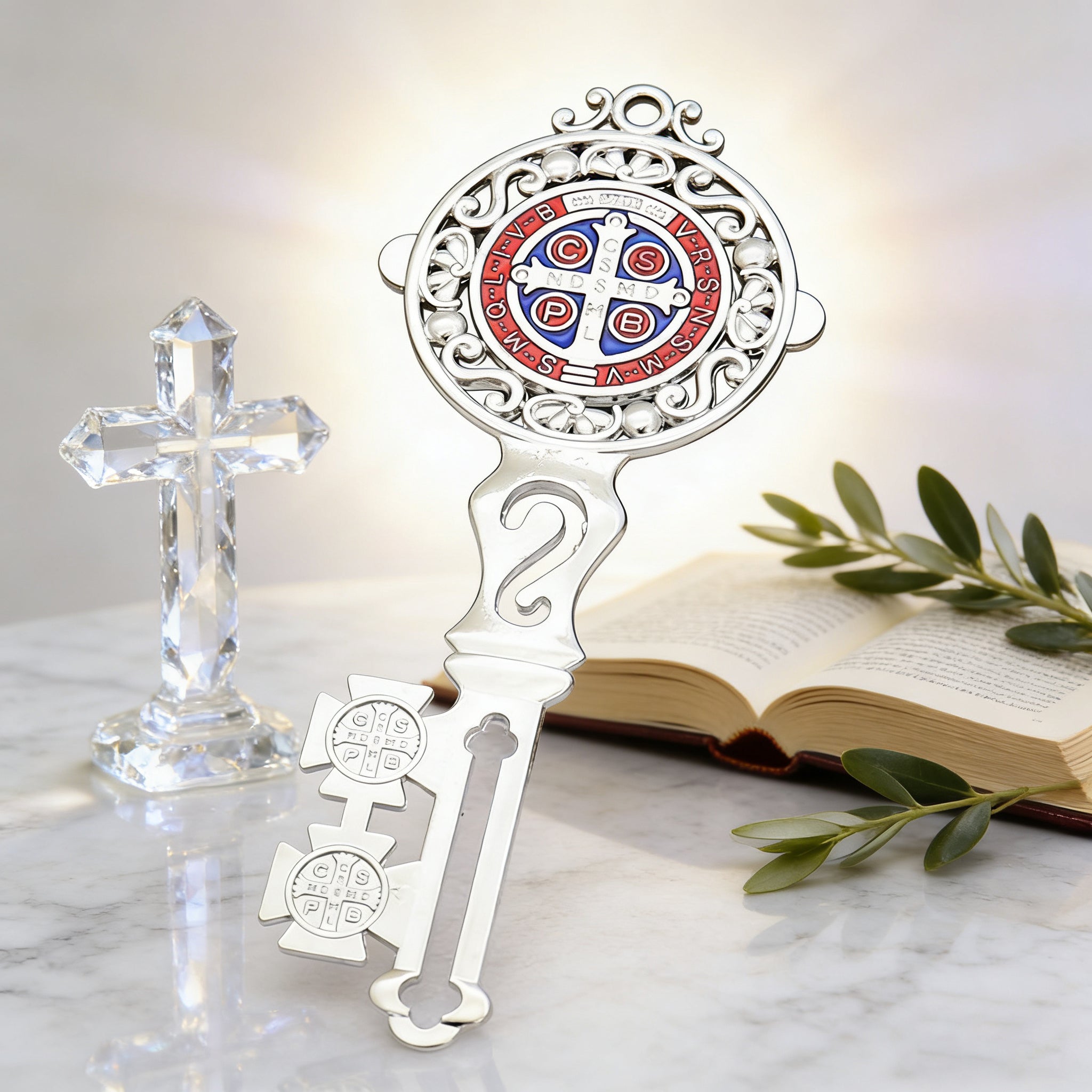 St. Benedict Key Pendant: A Symbol of Protection & Faith – BGCOPPER
