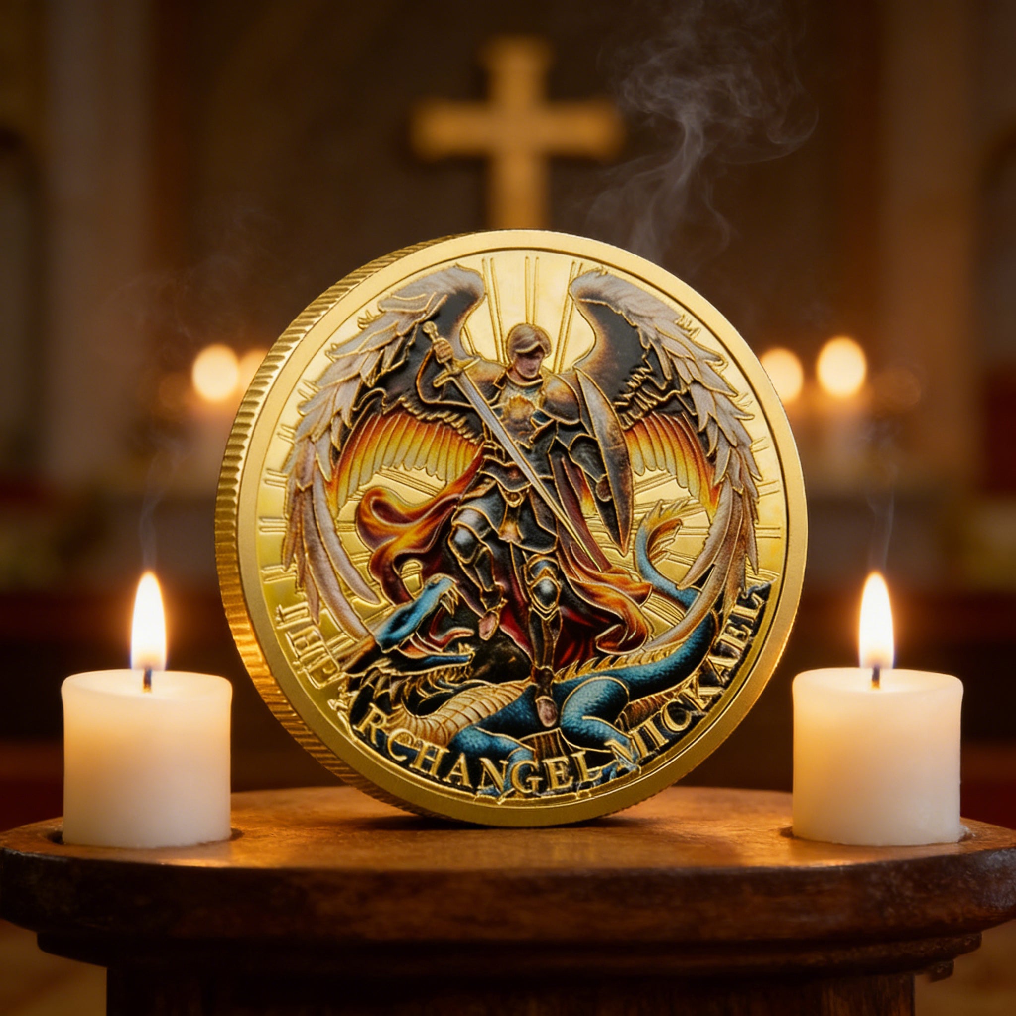 St. Michael Archangel Challenge Coin: A Symbol of Protection & Faith ...