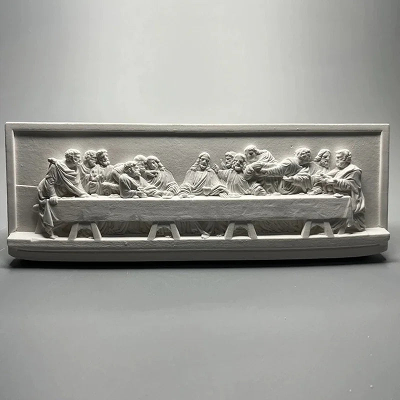 The Last Supper Plaster Statue Vintage 3D Relief Home Decorative ...