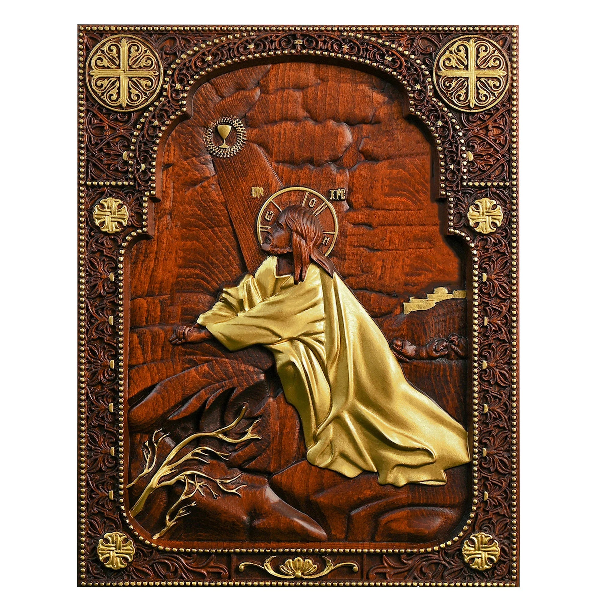 Jesus “Trouble in the Garden” Wooden Wall Decoration – BGCOPPER