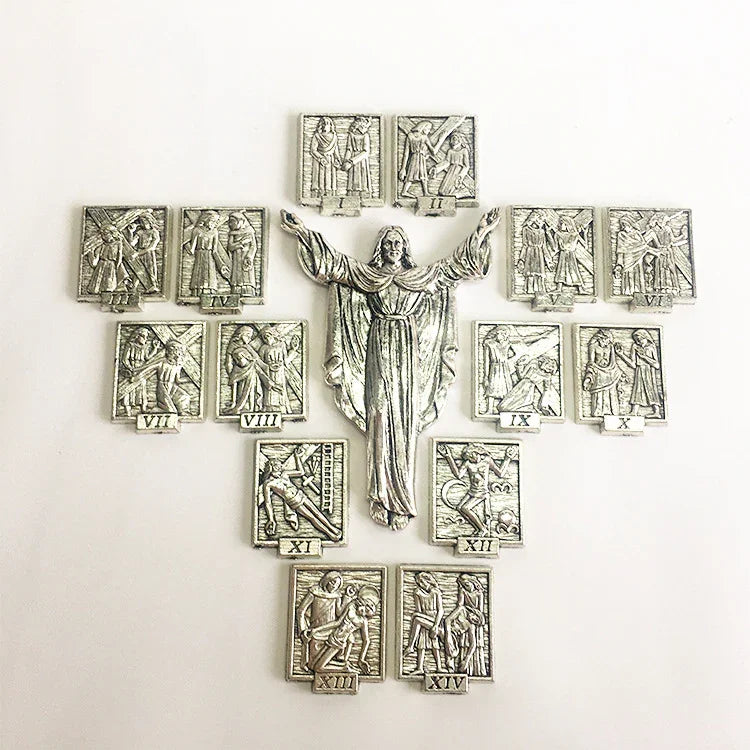 Vertical Solid Wood Carved Jesus Resurrection Cross – BGCOPPER