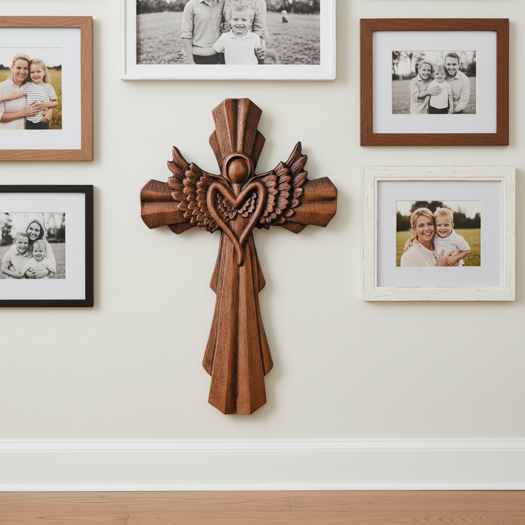 Angel Guardian Cross Wall Decoration – BGCOPPER
