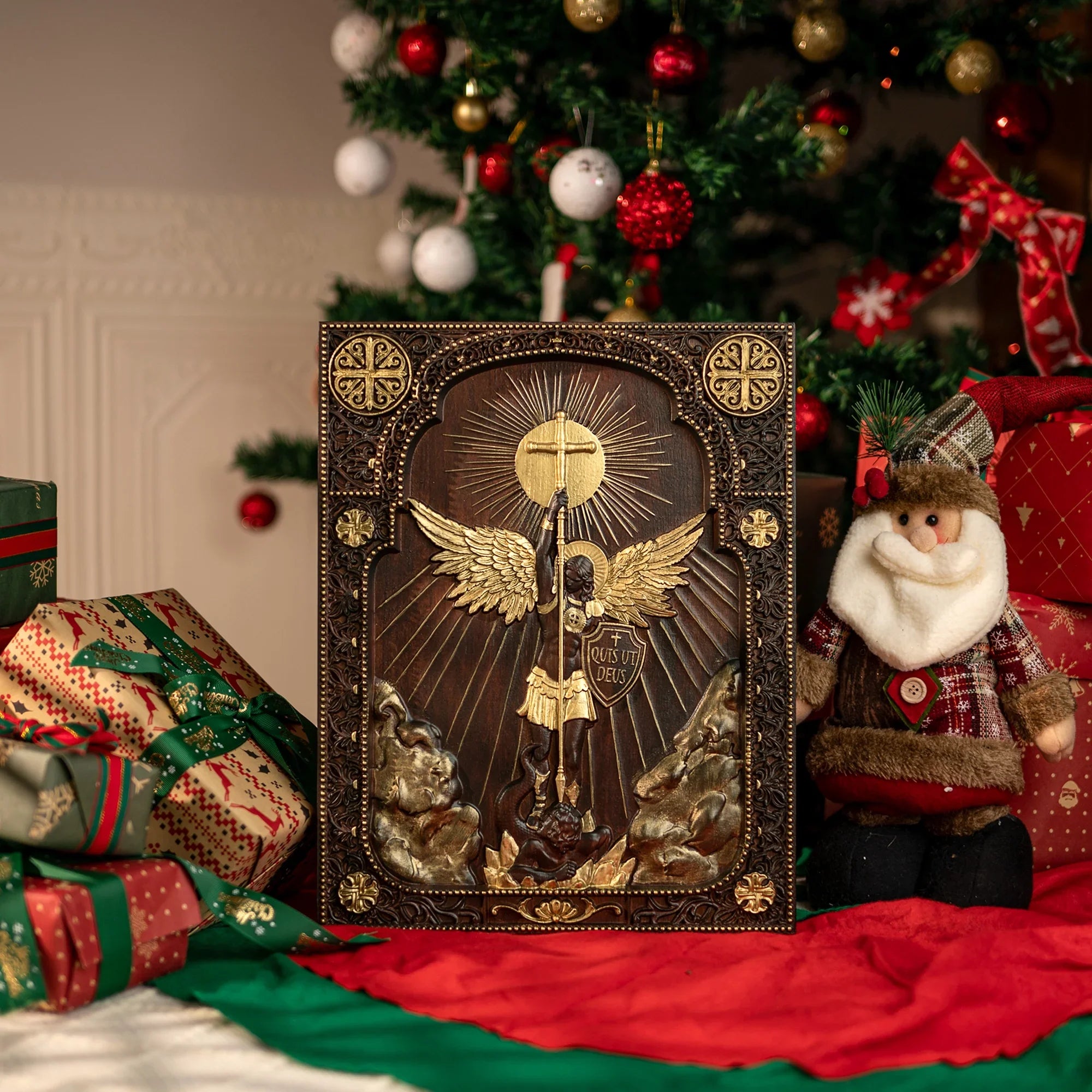 Bgcopper Archangel Michael Square Wooden Icon Religious Gifts - Best W ...