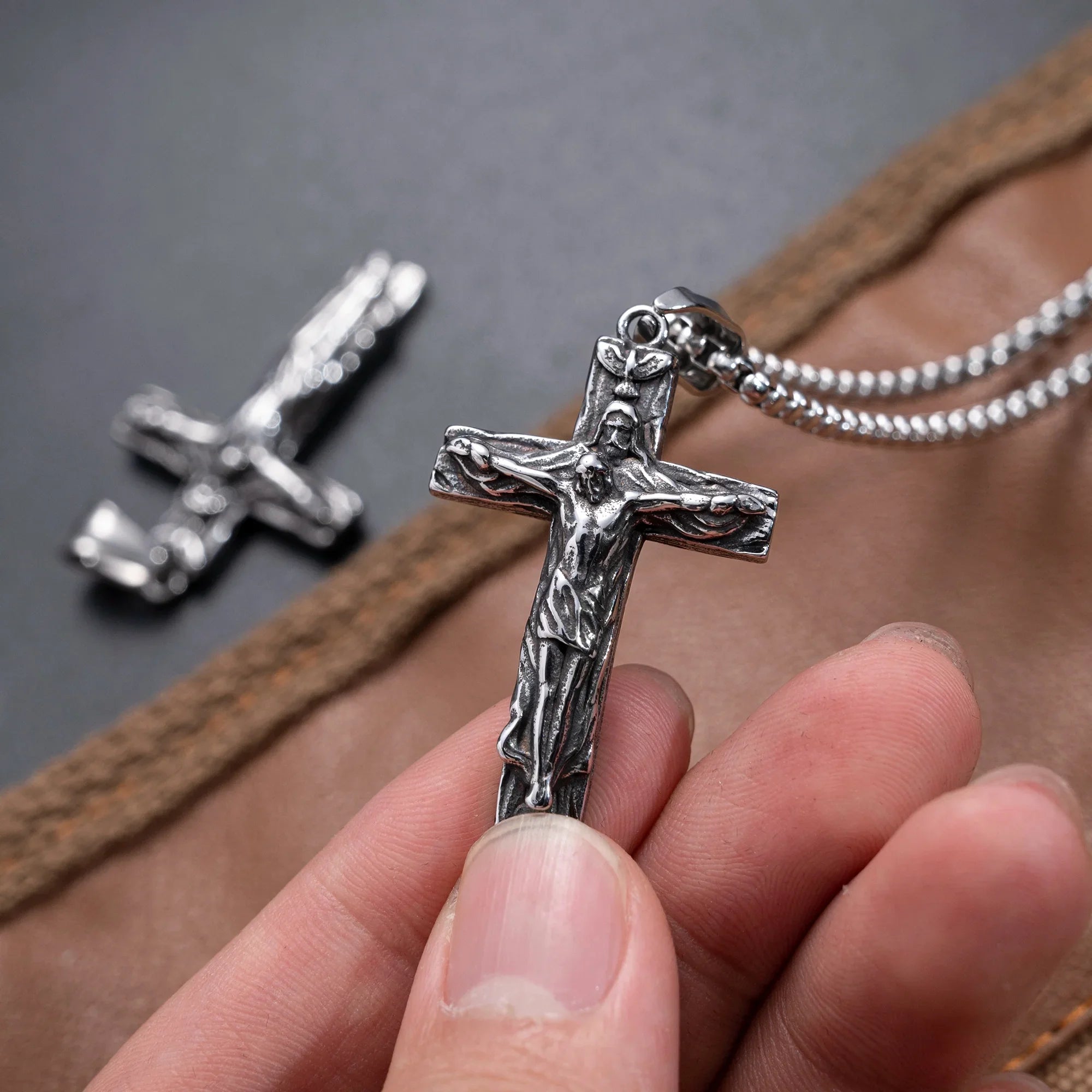 Titanium Steel Trinity Cross Necklace (New Christmas Gift) – BGCOPPER