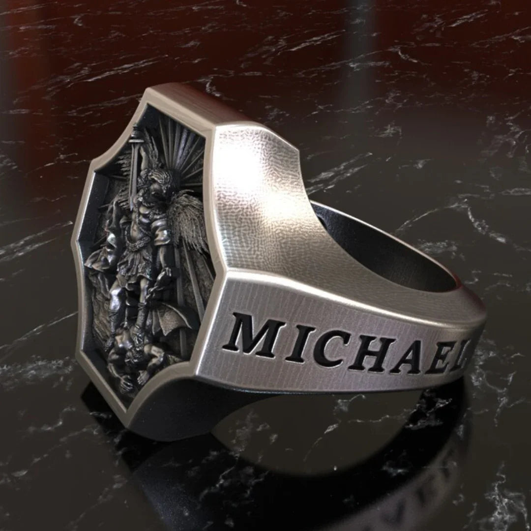 Archangel Michael S925K Silver Ring – BGCOPPER