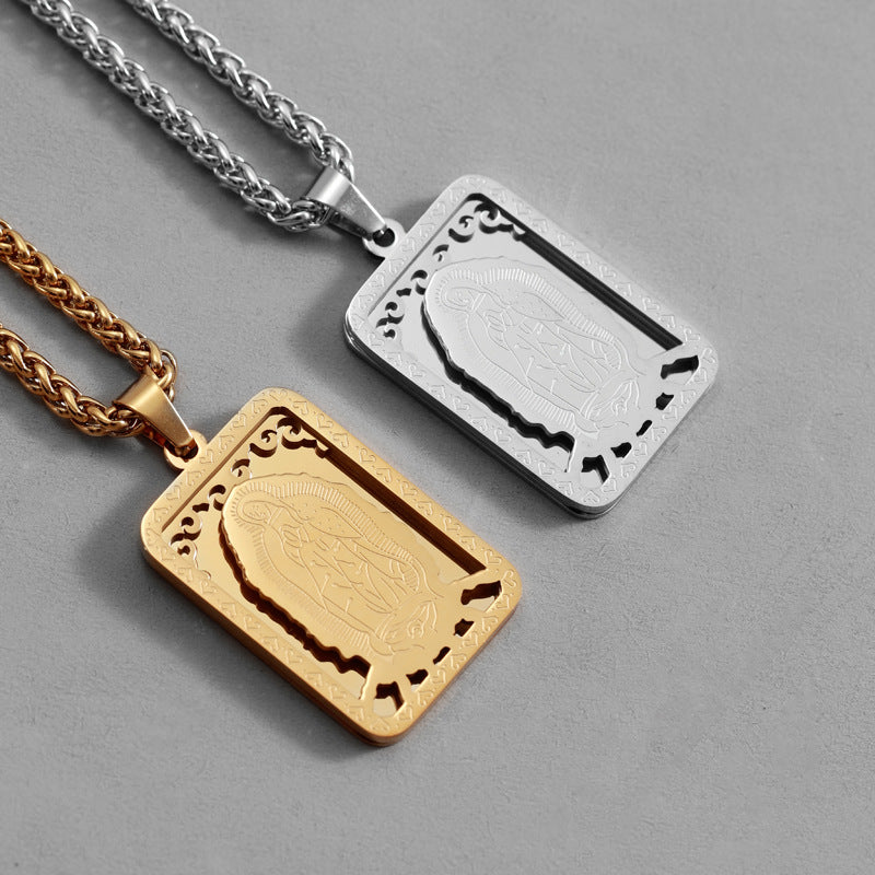Our Lady of Guadalupe Dog Tag Necklace: A Timeless Symbol of Devotion ...