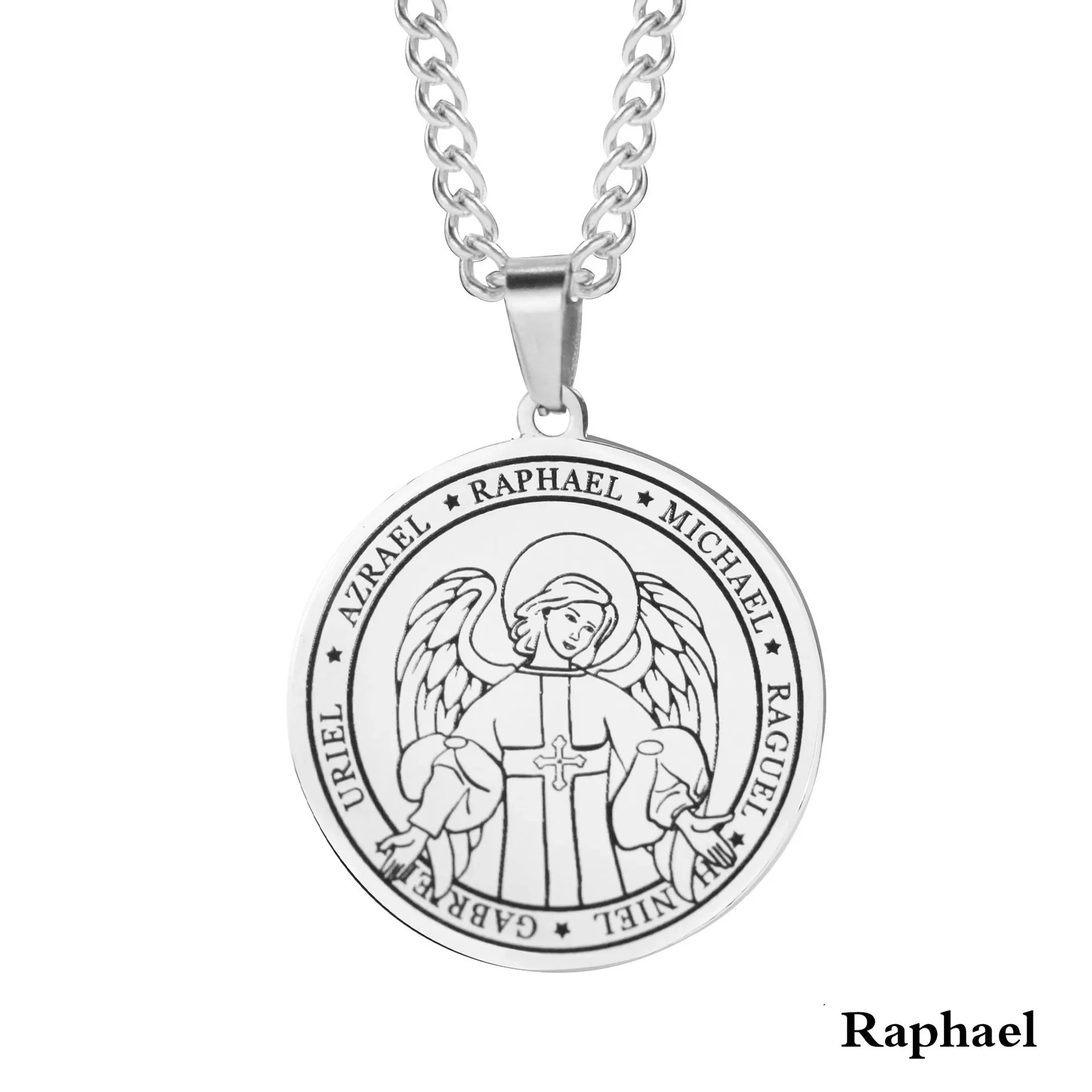 Seven Archangel's Medal Pendant Amulet - Under their wings, we walk ...