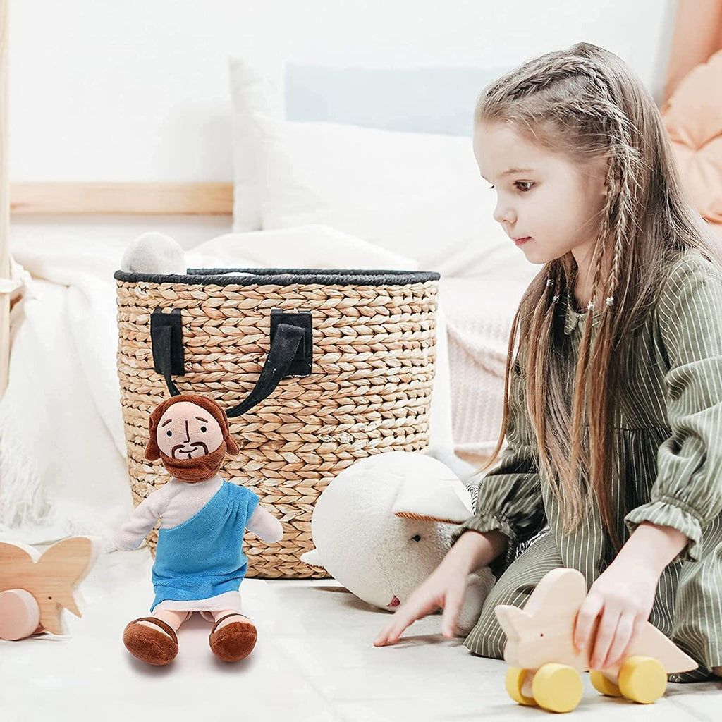 Stuffed Baby Jesus Doll-Stuffed Virgin Mary Holding Baby Blessing Plush ...