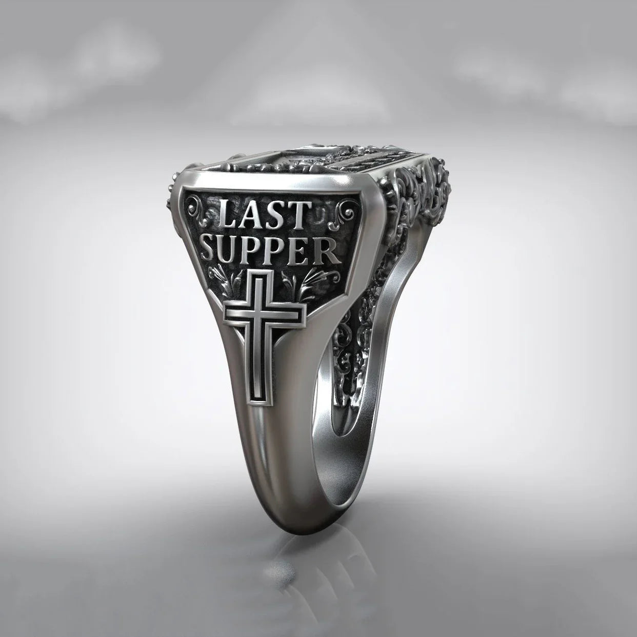 The Jesus Christ Last Supper Signet Ring - A Symbol of Faith and ...