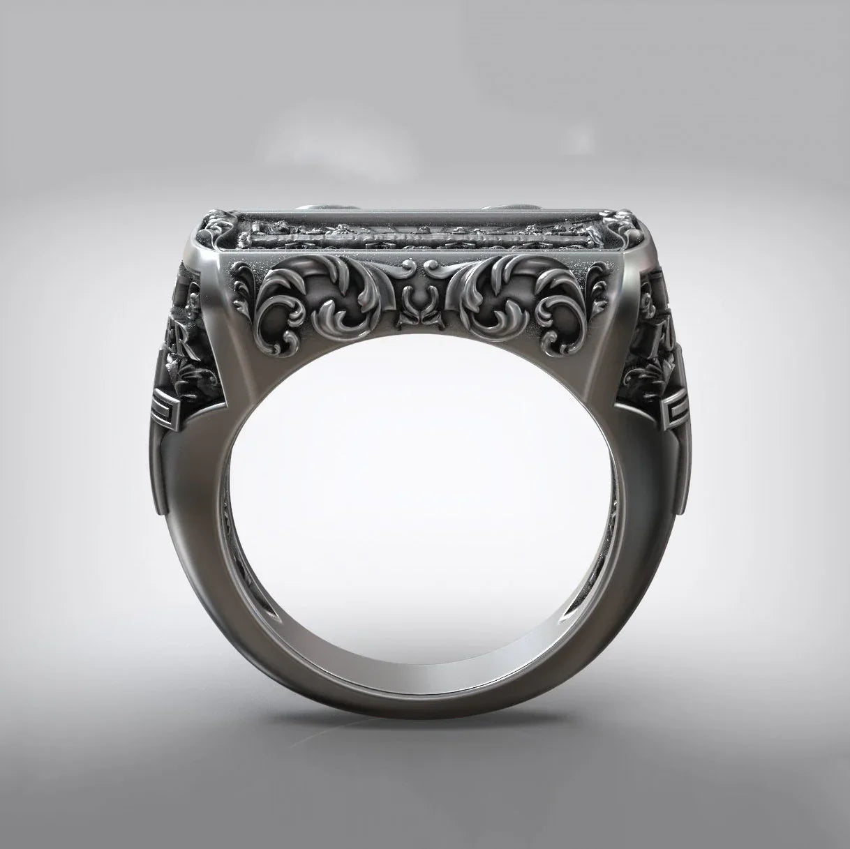 The Jesus Christ Last Supper Signet Ring - A Symbol of Faith and Sacri ...