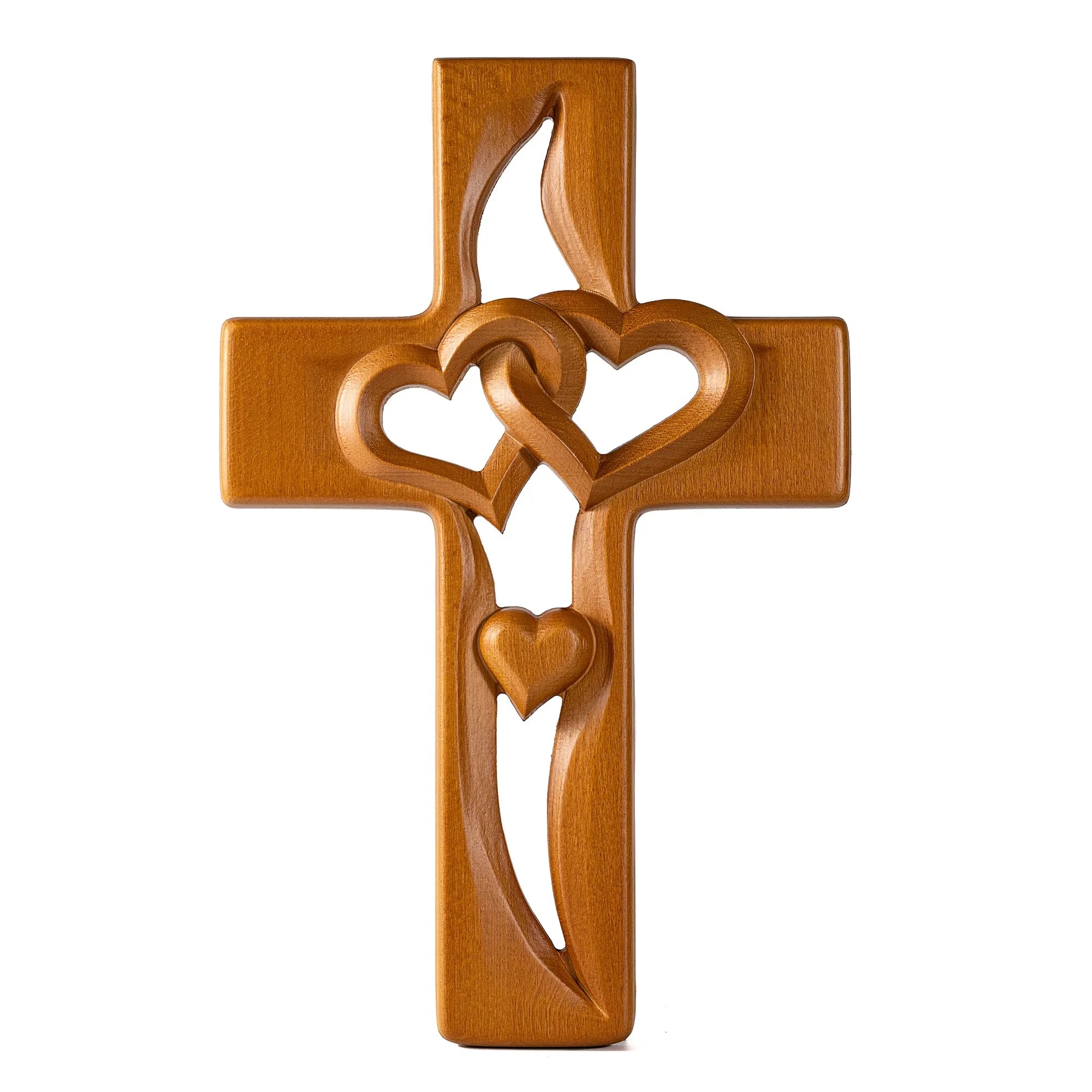 Bgcopper Intertwined Hearts Wooden Cross - Best Saint Valentine's day ...