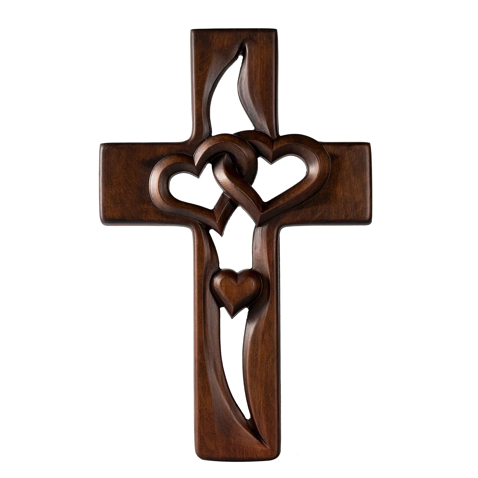 Bgcopper Intertwined Hearts Wooden Cross - Best Saint Valentine's day ...