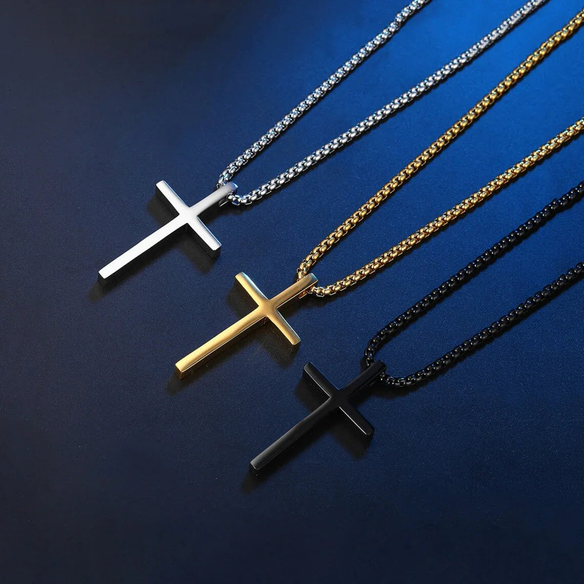 Minimalism Titanium Steel Cross Necklace – BGCOPPER