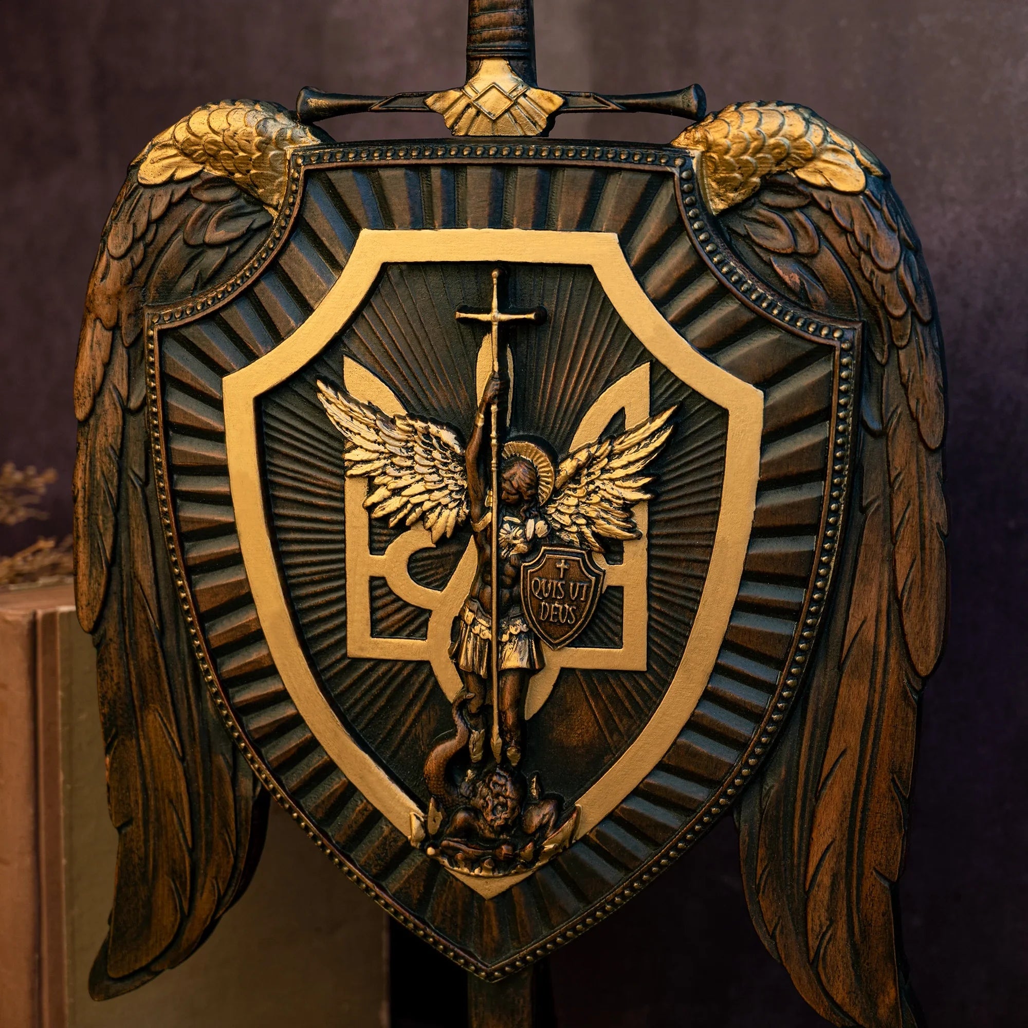 Archangel Michael Shield and Sword Religious Gifts - Best Wall Decor i ...